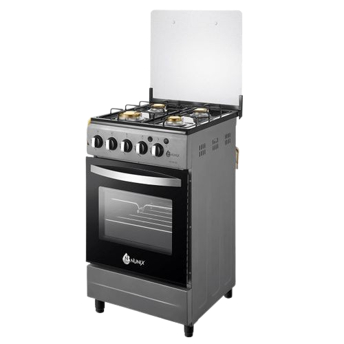 Nunix Free Standing 4 Gas Burner Electric Cooker With Oven – Sonell Mart
