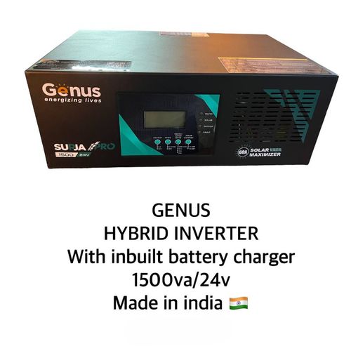 Genus 1.5KVA Hybrid Solar Inverter With Inbuilt Battery Charger 1500VA ...