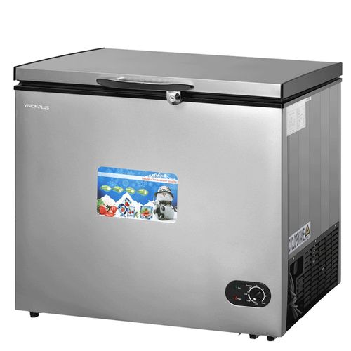 Vision Plus 200L Chest Freezers – Silver Finish – Sonell Mart