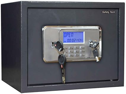 Safety Tech Safe Box Smart Lock, Digital Display, Secret Numbers, 2 ...