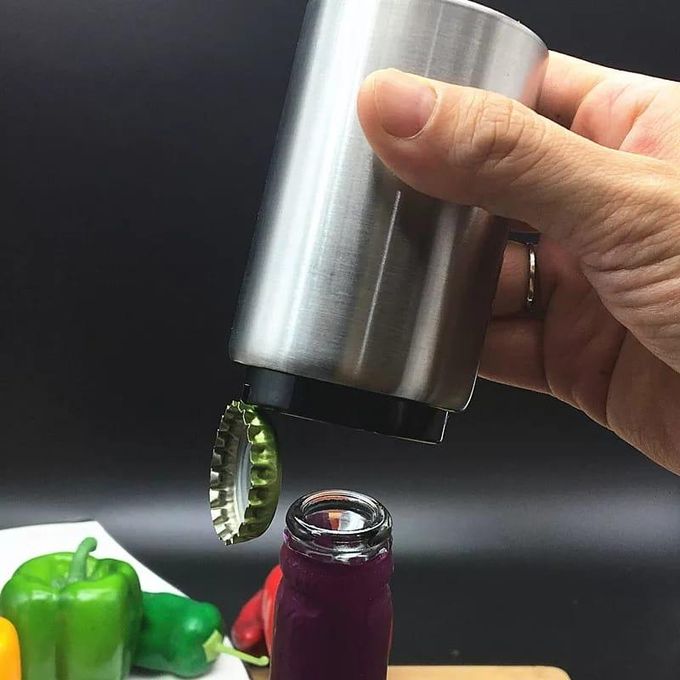 Stainless steel beer/ soda bottle top opener – Sonell Mart