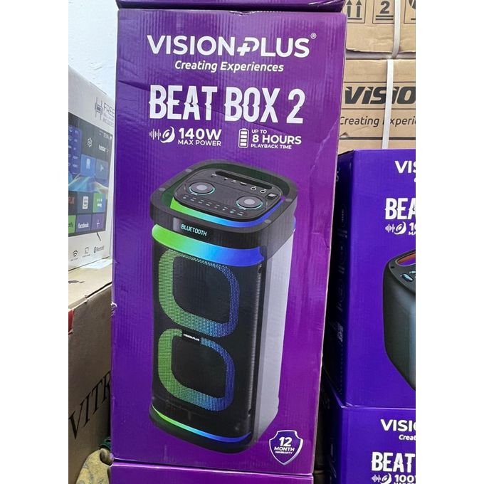 Vision Plus VP6BB Vibe Series Beatbox Party Speaker – Black (2YRs WRTY ...