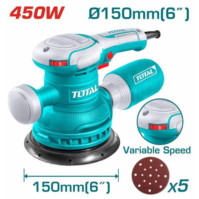 TOTAL, Rotary Sander 450W, TF2061506 – Sonell Mart