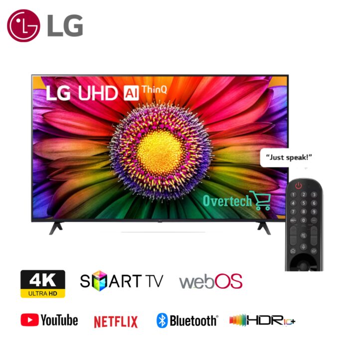 LG 75 Inch Smart TV UR805 4K UHD WebOS AI ThinQ HDR10 60Hz Magic Remote ...