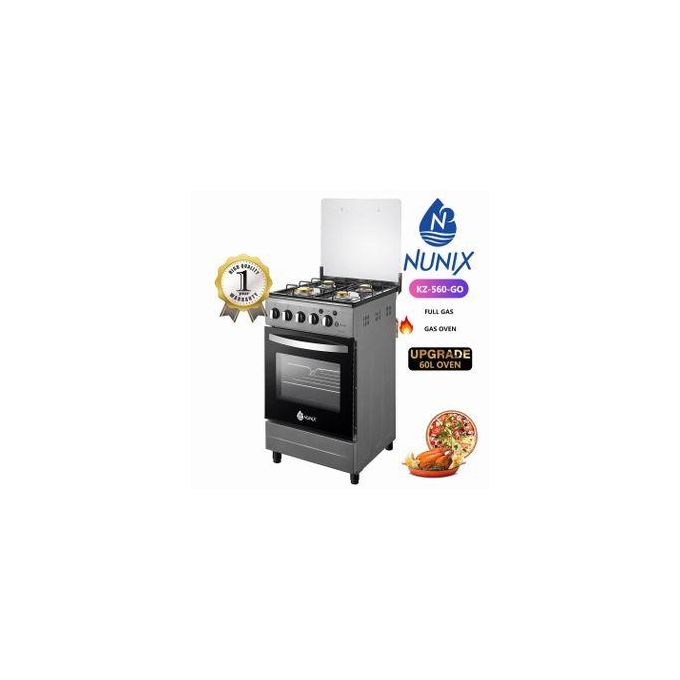 Nunix 4gas Free Standing Cooker With Oven – Sonell Mart